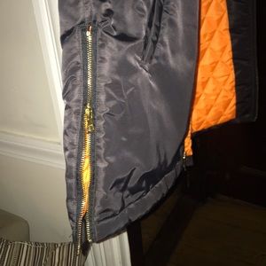 Jackets & Coats | Flight Jacket Orange Lining Size Xl | Poshmark